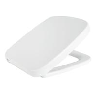 China Urea Soft Close Toilet Seat Cover Square Shape Quick Release 449x371mm for Bathroom for sale