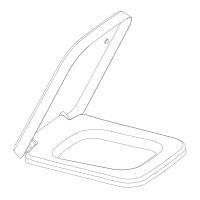China SU009 Sanitary ware urea soft close square shape toilet seats for sale