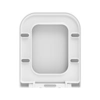 China Sunten SU005 Square Urea Toilet Seat Wrap Over 445mm 360mm Soft Close Function for sale