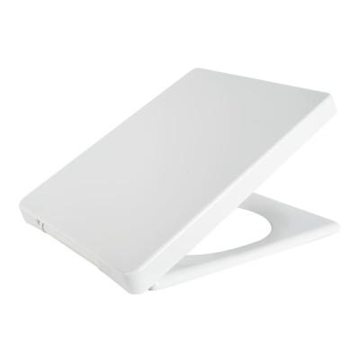 China European Classic Urea Toilet Seat Closed Front Soft Close Quick Release Adjustable Hinges 461x360x50mm for sale