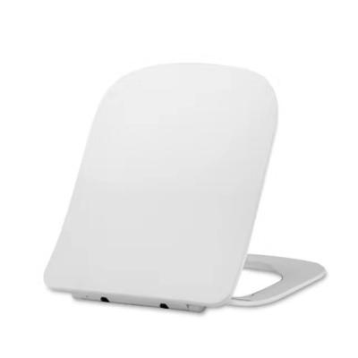 China Super Slim Square Soft Close UF Duroplast WC Toilet Seat 424mm 352mm for sale