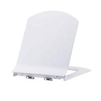 China Customized Slim Square Urea Toilet Seat with Soft Close Quick Release 447mm for sale
