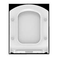 China Customized Slim Square Urea Toilet Seat with Soft Close Quick Release 447mm for sale