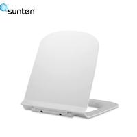 China Sunten UF PP Urea Toilet Seat Lid Soft Close 424x352mm Stainless Steel Hinges Hotel Use for sale