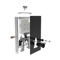 China Dual Flush Concealed Cistern CE Certified Glass Upper Water Toilet Back to Wall Design 5 Year Warranty for sale