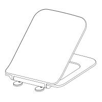 China Square Duroplast UF Toilet Seat Cover Soft Close Quick Release 469mm 367mm for sale