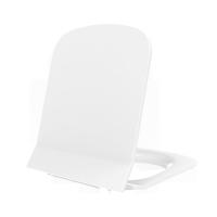 China Slim Square Shape Soft Closing Urea Toilet Seat with Quick Release Antibacterial 2.8kg for sale