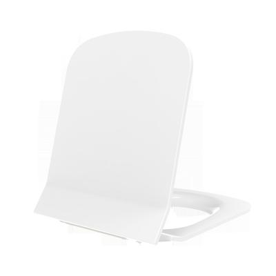 China Slim Square Shape Soft Closing Urea Toilet Seat with Quick Release Antibacterial 2.8kg for sale