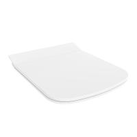 China Slim Square Shape Soft Closing Urea Toilet Seat with Quick Release Antibacterial 2.8kg for sale