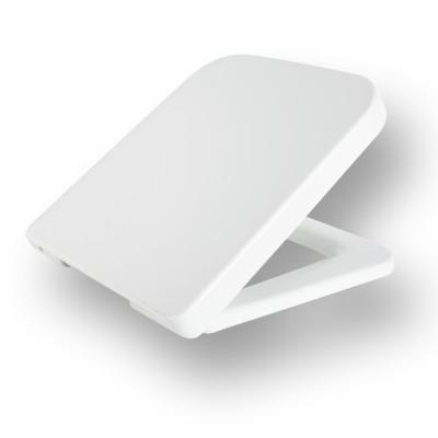 China Square Soft Close Toilet Seat Cover UF Duroplast Anti-Microbial Quick Fit 448x376mm for sale