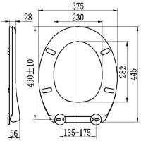 China Sunten SU050 UF modern matte seat lid for sale