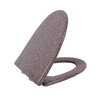 China Urea Soft Close Toilet Seat Elongated V Shape Quick Release 430mm x 360mm for Bathroom Hotel for sale