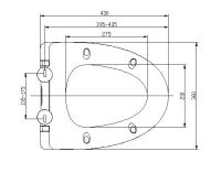 China SU013 Special shape urea soft close quick release toilet seats for sale