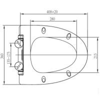 China SU010 Sanitary ware urea soft close V shape toilet seats for sale