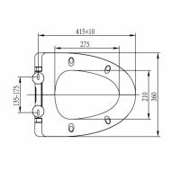 China SU013 Urea soft close special shape toilet seats for sale