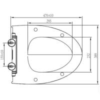 China SU020 Sanitary ware soft closing special shape urea toilet seat for sale