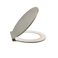 China Urea Soft Close Toilet Seat Cover SU026 Slim Round Shape 405mm 401mm for sale