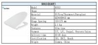 China Sunten SU013 made V shape toilet seat cover for sale