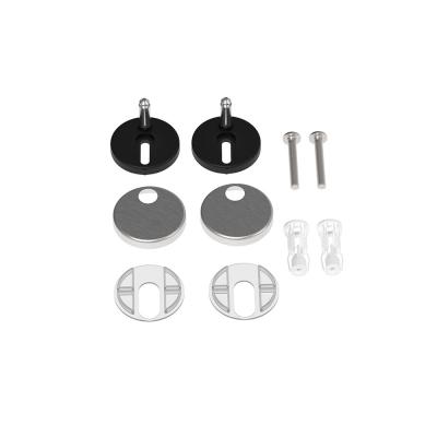 China Stainless Steel Toilet Seat Hinges Top Fixing Parts for Soft Close C005 200pcs per Carton for sale