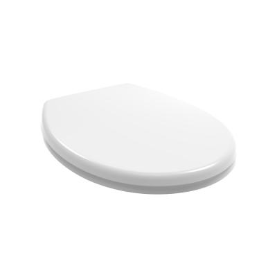 China European Standard Oval PP Plastic Toilet Seat with Soft Slow Close Hinge 443mm x 368mm for sale
