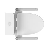 China SUNTEN Stainless Steel Foldable Bathroom Safety Handrail 566x396 mm for Elderly and Disabled for sale
