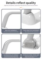 China SUNTEN Stainless Steel Foldable Bathroom Safety Handrail 566x396 mm for Elderly and Disabled for sale