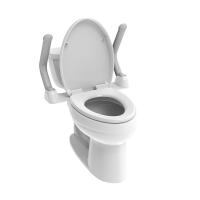 China Elderly Care Toilet Safety Frame with Handrail Grab Bar 566mm x 396mm Stainless Steel for sale