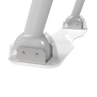 China Heavy Duty Aluminum Safety Grab Bar Foldable Toilet Handrail 566mm Easy Installation Space Saving for sale
