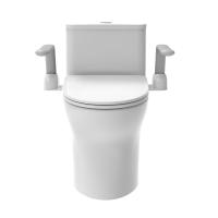 China Stainless Steel Toilet Armrest Support for Disabled Elderly 50x60x80cm 330lbs Capacity for sale