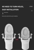 China Stainless Steel Toilet Armrest Support for Disabled Elderly 50x60x80cm 330lbs Capacity for sale