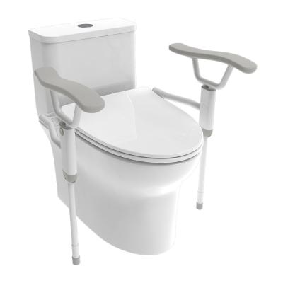 China Sunten Stainless Steel Toilet Grab Bar Folding Adjustable 5.2kg Bathroom Safety Handrail for Elderly for sale