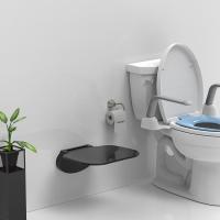 China Sunten Modern Design  Premium Black Foldable Shower Seat Bathroom Accessory for sale