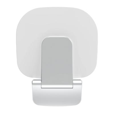 China Wall Mounted Folding Shower Seat 400x340mm Soft Close for Elderly Disabled Bathroom Safety for sale