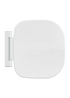 China Wall Mounted Folding Shower Seat 400x340mm Soft Close for Elderly Disabled Bathroom Safety for sale