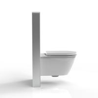 China Tempered Glass Concealed Toilet Cistern Dual Flush Plate 1005x480x106mm for sale