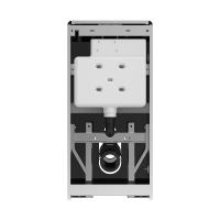 China Tempered Glass Concealed Toilet Cistern Dual Flush Plate 1005x480x106mm for sale
