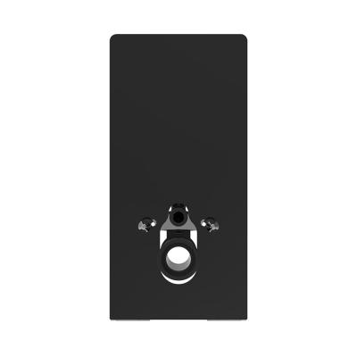 China Tempered Glass Concealed Toilet Cistern Dual Flush Plate 1005mm HDPE Tank for sale