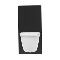 China Tempered Glass Concealed Toilet Cistern Dual Flush Plate 1005mm HDPE Tank for sale