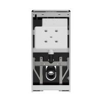 China Tempered Glass Concealed Toilet Cistern Dual Flush Plate 1005mm HDPE Tank for sale
