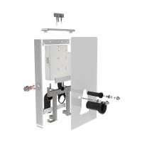 China European Style Concealed Dual Flush Glass Cistern 1.12m Gravity Flushing for Wall Hung Toilets for sale