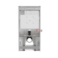 China European Style Concealed Cistern Dual Flush Glass Cistern 1005mm for Hotels with Mixer Tap for sale