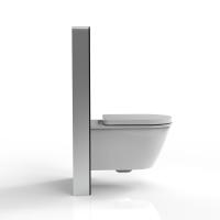 China Wall Hung Cabinet Cistern Toilet Tank 1005mm Tempered Glass HDPE Water Tank for sale