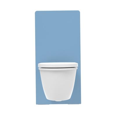 China Back to Wall Concealed Cistern 3/6 L Dual Flush Black Tempered Glass 1005x480x106 mm for sale