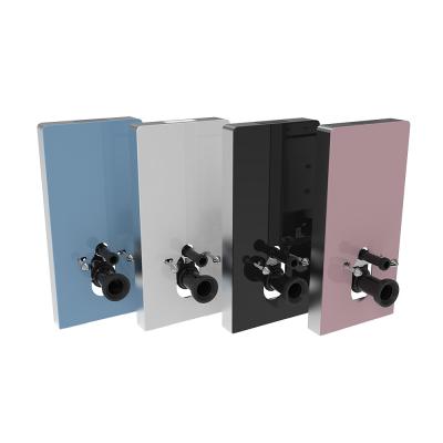 China Dual Flush Concealed Cistern Glass Water Tank 1005mm for Back to Wall Toilet for sale