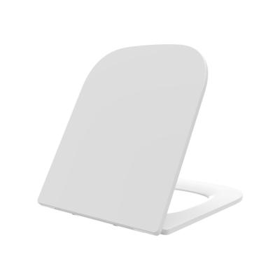 China Sunten SU061 Ultra Slim Soft Close Toilet Seat Cover Urea 421x356mm Square Shape for sale