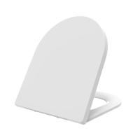 China D Slim Soft Close Toilet Seat Urea 421x352mm Stainless Steel 304 Hinges for European Market for sale