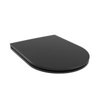 China Sunten SU046 D-Shape Urea Toilet Seat Soft Close 450mm x 360mm for Wall Hung WCs for sale