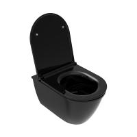 China Sunten SU046 D-Shape UF Toilet Seat Soft Close 450mm for Wall Hung WCs for sale