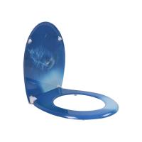 China SU043 Bathroom Set Soft Close Pattern Urea Toilet Seats for sale