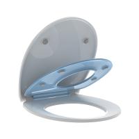 China Sunten SU040S Urea Toilet Seat with Removable Child Seat Soft Close Quick Release 440x368mm for sale
